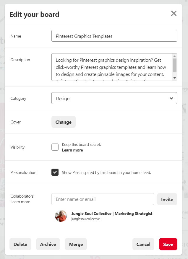 How to Optimize Your Pinterest Boards – Jungle Soul Collective ...